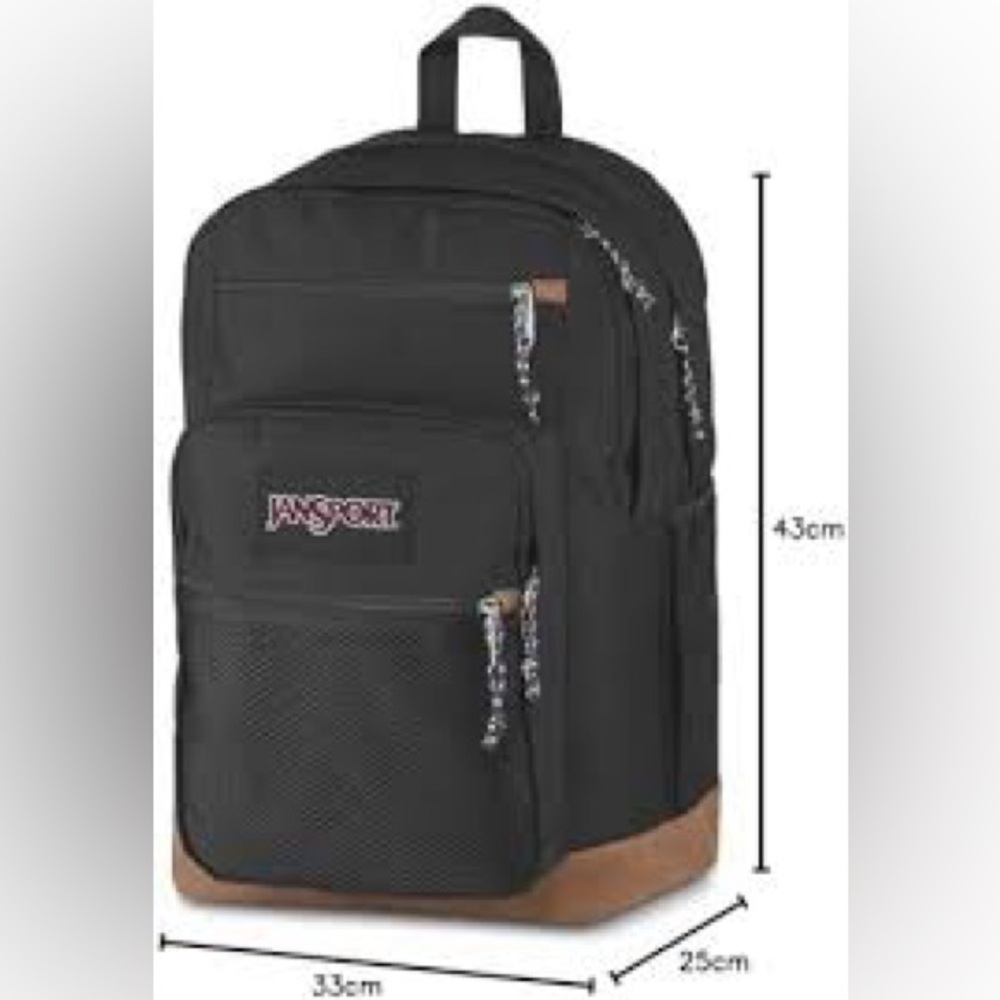 Handout Cool Student Backpack Black With Brown Bottom - Gem
